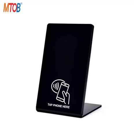 Custom NFC Acrylic Stand Goolge Review WiFi Menu NFC Tags
