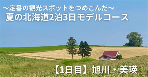 【北海道2泊3日旅行】定番の観光スポットをつめこんだ夏に行きたいモデルコース！おすすめの移動方法や服装は？【札幌・小樽・美瑛・富良野・旭川】 ぽんずのおでかけ。