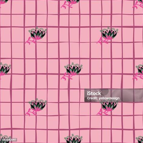 양식화된 야생화 심리스 패턴 장식적인 순진한 꽃 식물 배경입니다 계절에 대한 스톡 벡터 아트 및 기타 이미지 계절 꽃 나무