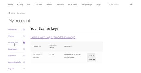 Plugin Settings WooCommerce License Manager For WooCommerce