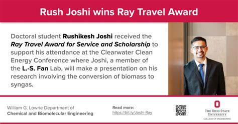 Ohio State Chemical Engineering On Linkedin Congrats To Rushikesh