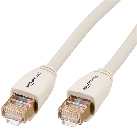 Amazonbasics Rj45 Cat7 Network Ethernet Patch Lan Cable 3 Feet White Computers