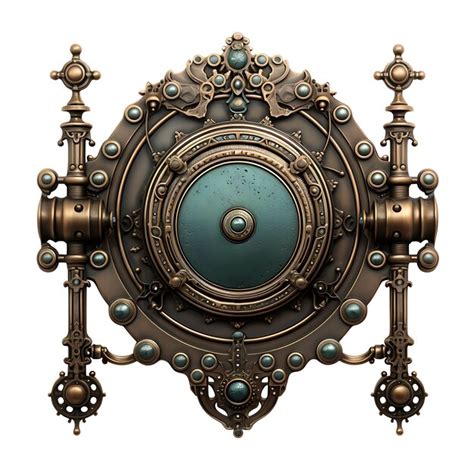 Premium Ai Image Isolated Of Pivot Gate With Floral Medallion Design
