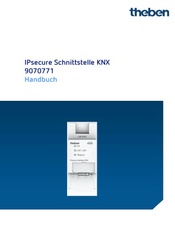 THEBEN IPsecure Interface KNX Benutzerhandbuch Manualzz