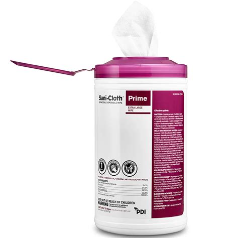 Pdi Sani Cloth® Prime Germicidal Disposable Wipe Disposable Wipe 6” X