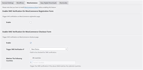 How To Enable Sms Verification For New Device In Woocommerce