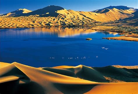 Badain Jaran Desert Towers Of Sand And Lakes Cn