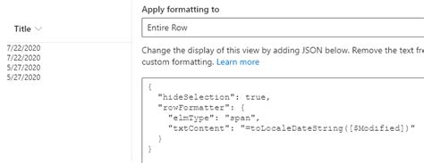 Tolocaledatestring Not Working In Json List View Formatting · Issue 6159 · Sharepointsp Dev
