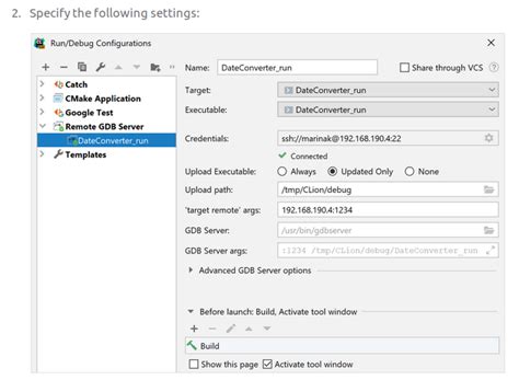 clion remote debugging for arm platform using cross toolchain ides