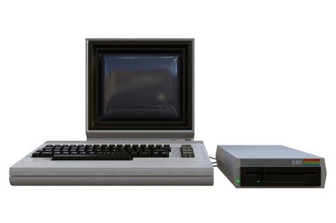 흰색 3d 렌더링에 격리 복고풍 데스크톱 컴퓨터 0명에 대한 스톡 사진 및 기타 이미지 0명 3차원 형태 공란 Istock