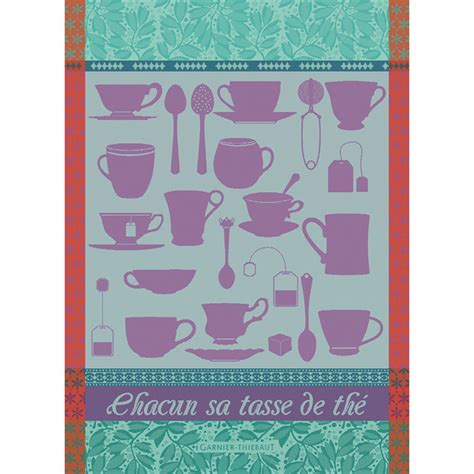 Garnier Thiebaut Chacun Sa Tasse Tea Towel Uk