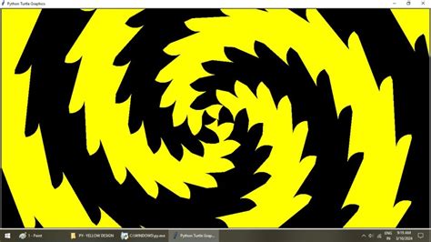 python program to basic new tkinter py yellow design using the python