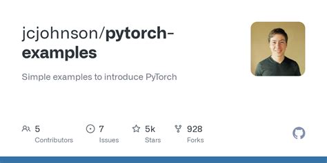 github jcjohnson pytorch examples simple examples to introduce pytorch