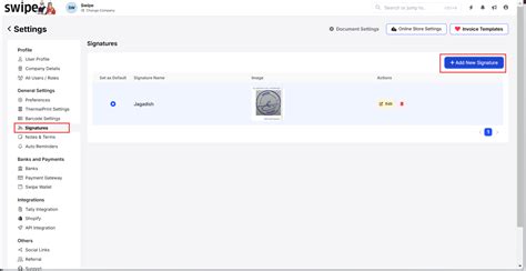 Why Is The Signature Not Appearing In The Invoice Pdf General Swipe