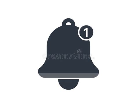 Black Notification Bell Icon Concept Of Alert Ringing Reminders And
