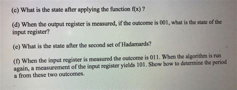 solved 5 consider running simon s algorithm on the