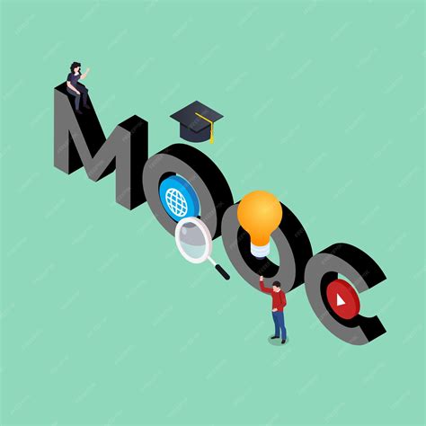 Premium Vector Mooc Or Massive Open Online Course