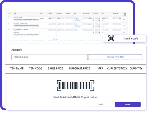 Billing Software With Barcode Scanner And Generator