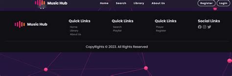 about us page footer is offset · issue 71 · youtanimstar music hub · github