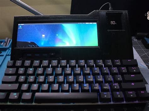 Keigen7s Sleek 3d Printed Raspberry Pi 4 Cyberdeck Rings In 2024 In Style