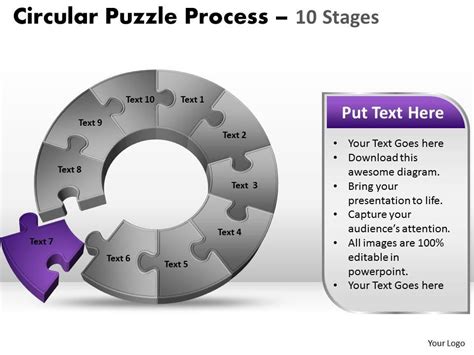 Components Circular Diagram Puzzle Process Presentation Graphics Presentation