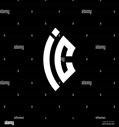 Ic Logo Ic Monogram Initials Ic Icon Letter Ic Logo Icon Vector Stock Vector Image And Art