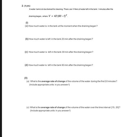 Solved 1 2 Pts The Graph Of The Function Fis Given Below