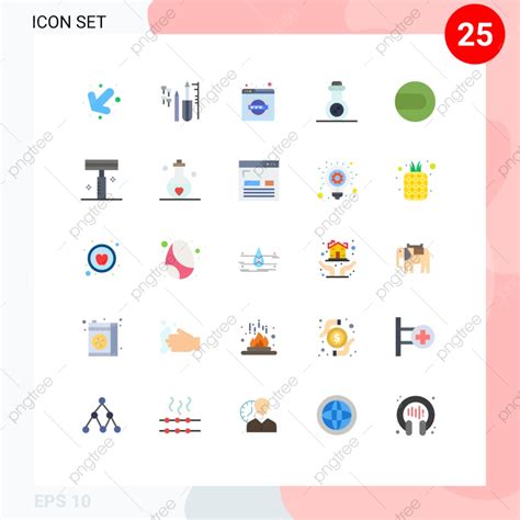 Group Of Modern Flat Colors Set For Beauty Beauty Match Weapon PNG And Vector With