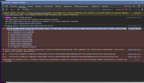 Error When Setting Up Basic Blazor Web Assembly App Radzenblazor