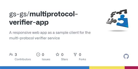 Github Gs Gs Multiprotocol Verifier App A Responsive Web App As A Sample Client For The Multi