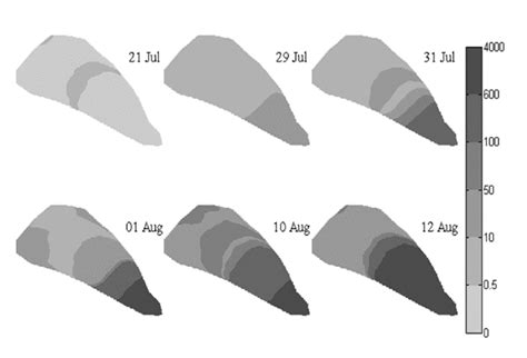 Spatiotemporal Variations In Dust Concentrations Ppm Recorded In