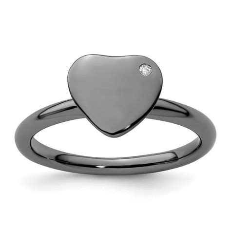 225mm 925 Sterling Silver Bezel Polished Ruthenium Plating Stackable