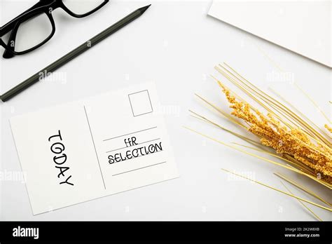 Sign Displaying Hr Selection Business Approach Process And Approached By Human Resources When