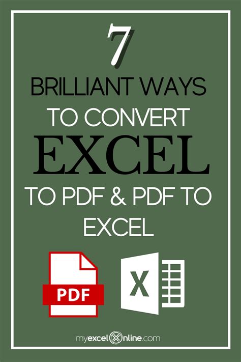 7 quick ways to convert excel to pdf pdf to excel artofit