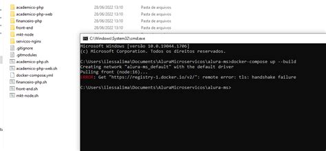 Erro Ao Executar Docker Compose Up Build Microsserviços Na Prática