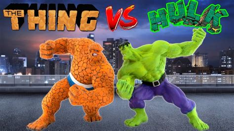Incredible Hulk Vs The Thing Diorama Statue Review Youtube