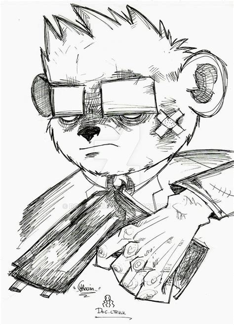 Gangsta Teddy Bear Drawing At Explore Collection
