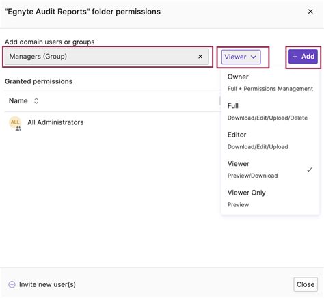Folder Permissions Egnyte