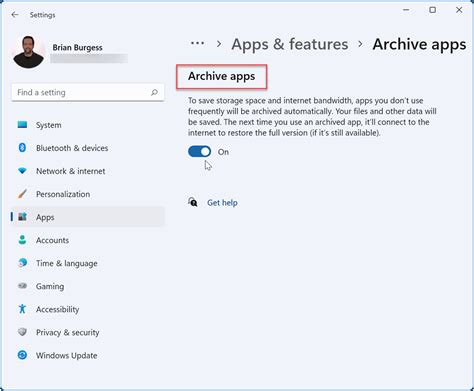 How To Enable Archive Apps On Windows