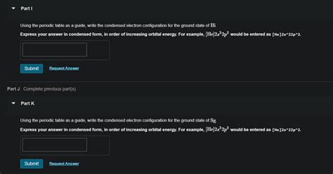 Solved Using The Periodic Table As A Guide Write The