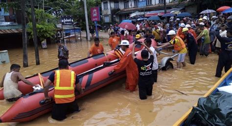 နှစ်စဉ်ရေဘေးဒုက္ခရင်ဆိုင်နေရသည့် မွန်ပြည်နယ်တွင် ရေးဘေးကူညီကယ်ဆယ်ရေးပစ္စည်းများ အလုံအလောက်မရှိနေ