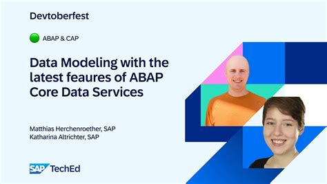 🟢 Data Modeling With The Latest Features Of Abap Core Data Services Youtube