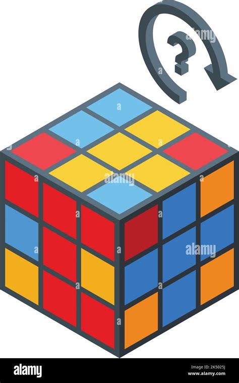 Cube Risk Management Icon Isometric Vector Finance Return Strategy