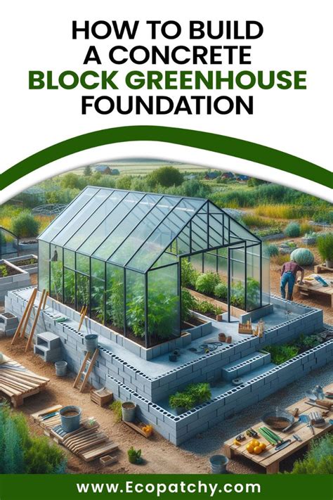 How To Build A Concrete Block Greenhouse Foundation Greenhouse