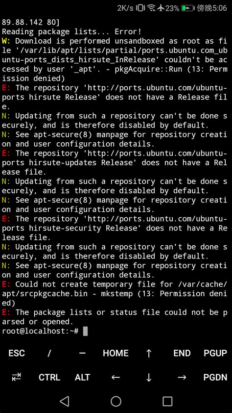Bug Cant Update · Issue 189 · Termuxproot Distro · Github