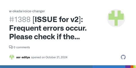 Issue For V2 Frequent Errors Occur Please Check If The Model Of The