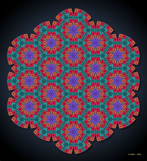 Hexagonal Tiling With Equilateral Shapes By N Gons On Deviantart