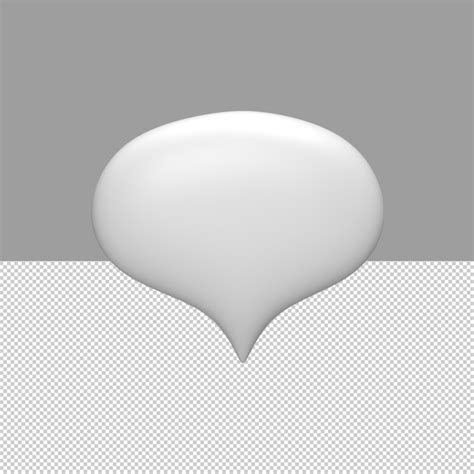 거품 채팅 3d 기호 및 아이콘 렌더링 개체 그림 프리미엄 Psd 파일