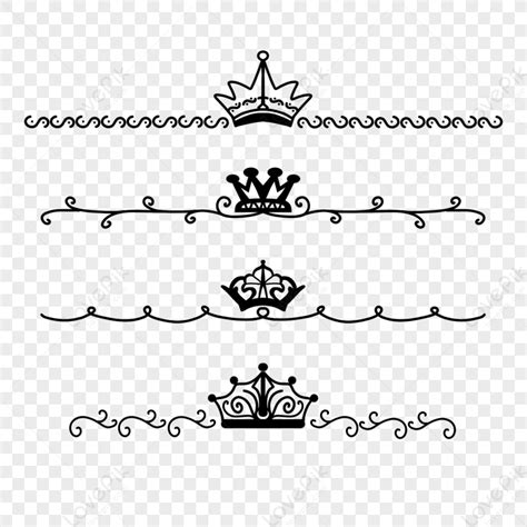 Crown Line Dividing Lace Wave Separation Line Line Waves Boundary Png Image Free Download And