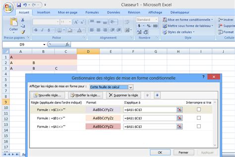excel conditional formatting till the last column stack overflow